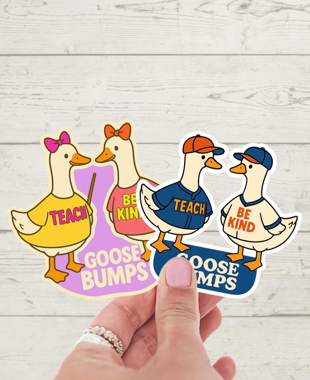Goose Bumps – Teacher Edition Sticker | Cute Baseball Goose Duo ...