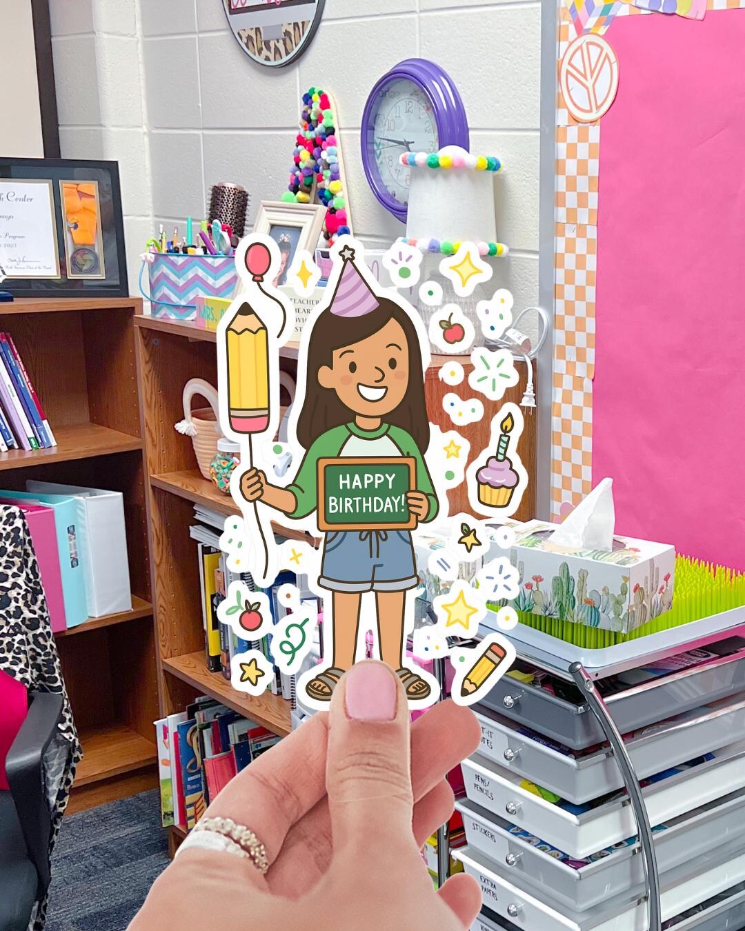 Personalized Bitmoji Teacher Stickers - Actual Sticker Product - Etsy