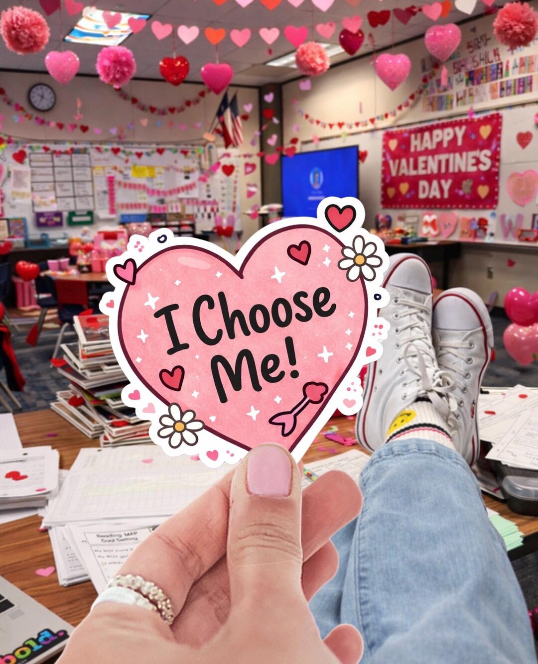 I Choose Me! Valentine Sticker - Etsy