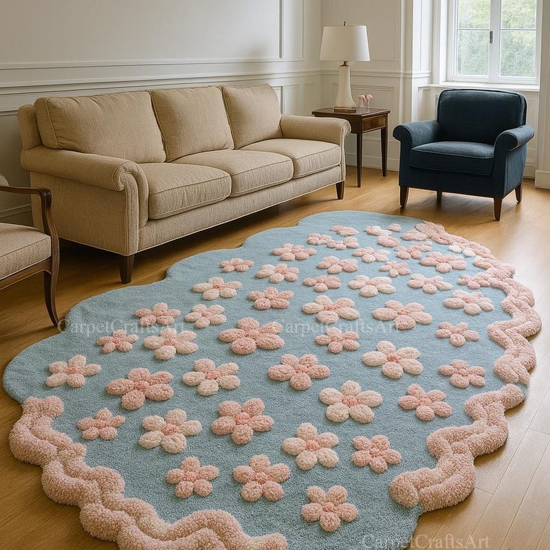 Flower Rug - Etsy