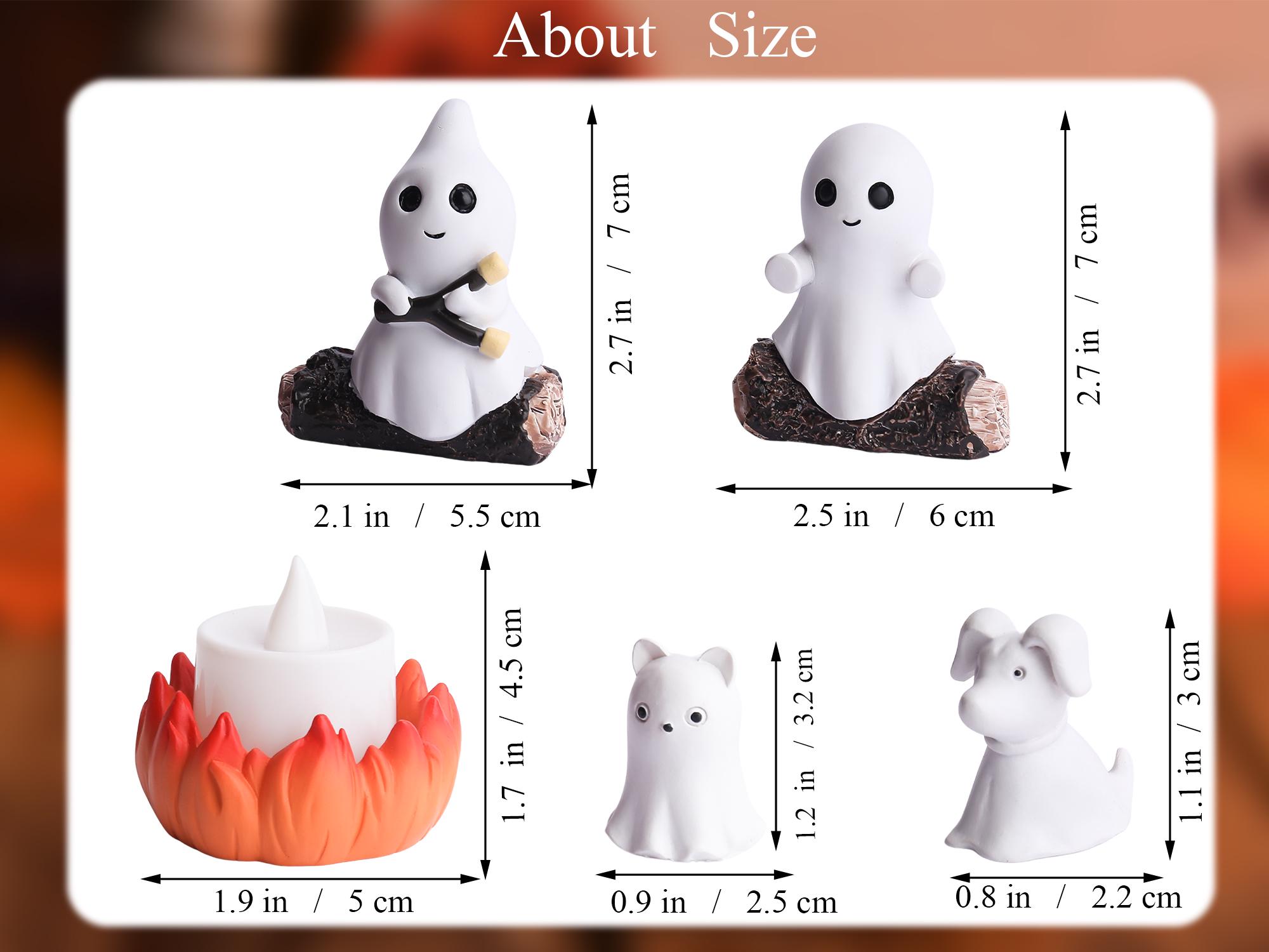 Cute Mini Ghost Campfire Gathering Gift for Halloween Decor,3d Printed ...
