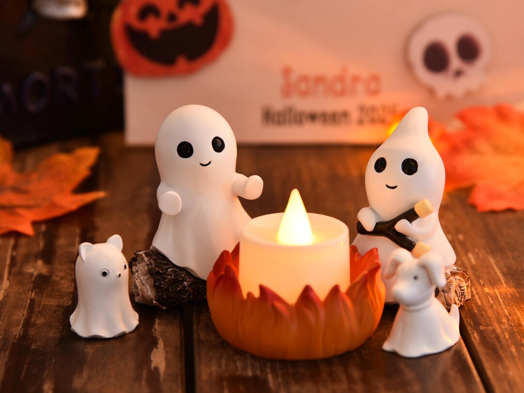 Cute Mini Ghost Campfire Gathering Gift for Halloween Decor,3d Printed ...