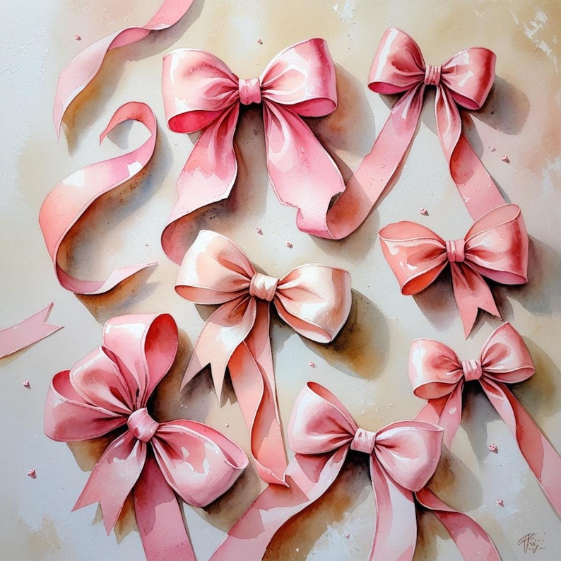 Tied With Love: Pink Bow Seamless Pattern, Pink Bows, Gift Bow, Pink ...