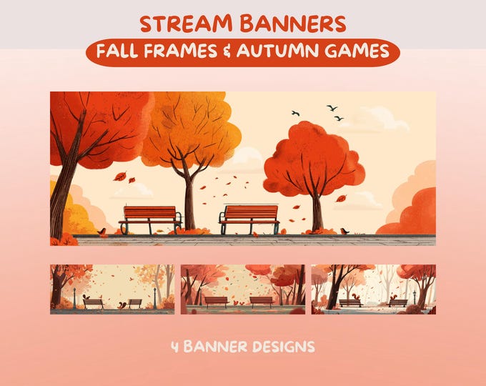 Halloween Twitch Overlay Cute Ghost Animated Stream Screen Cottagecore ...