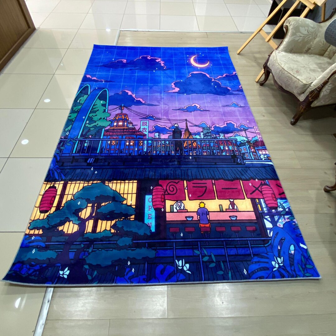 Anime Area Rug: Japanese-style Microfiber Polyester - Kids Room Decor ...