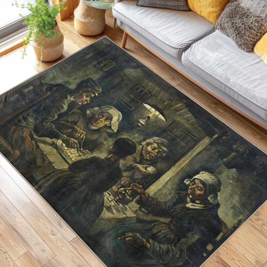 Vincent Van Gogh's the Potato Eaters (1885) Famous Painting Rug for ...