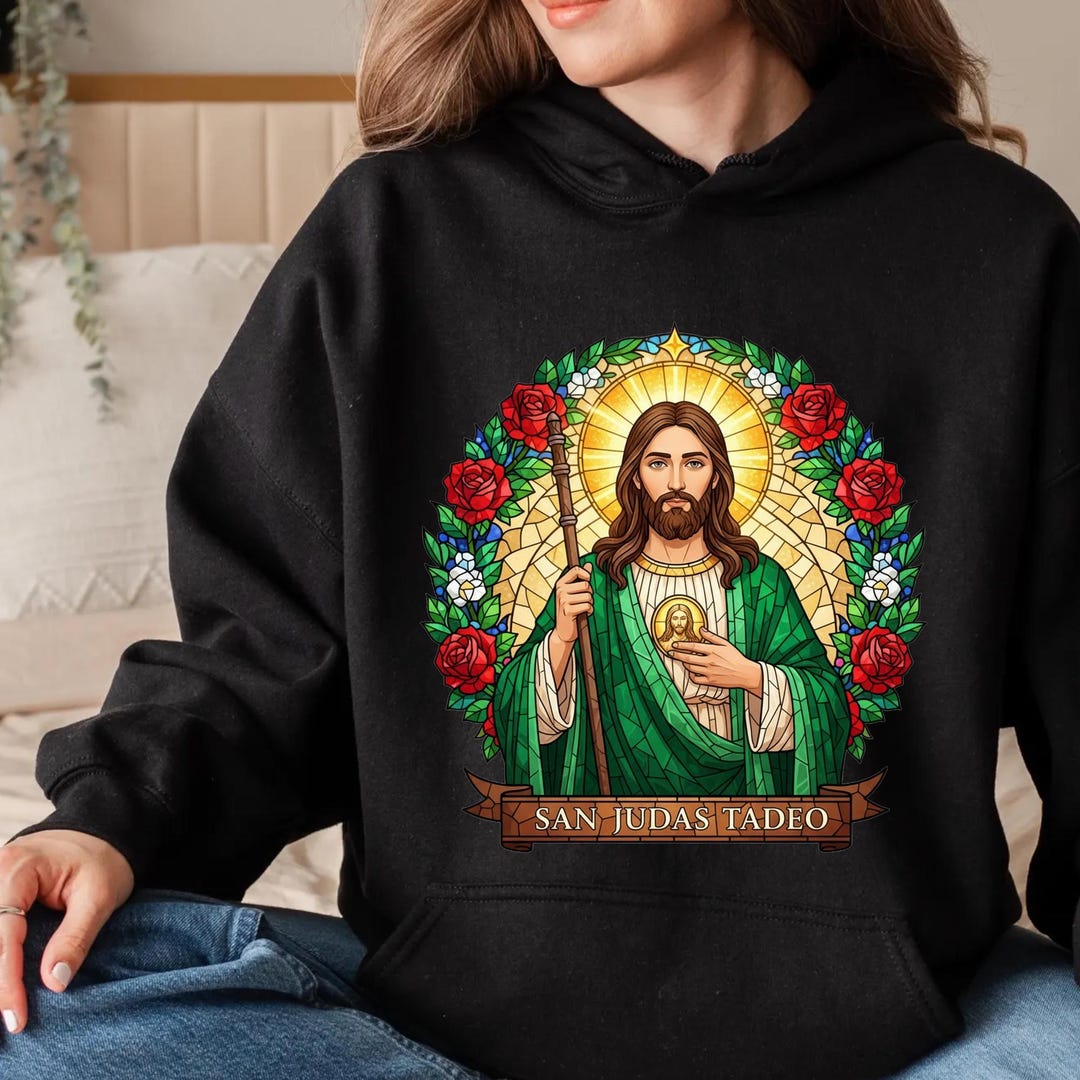San Judas Tadeo PNG, Saint Jude Thaddeus Religious Clipart With Red ...
