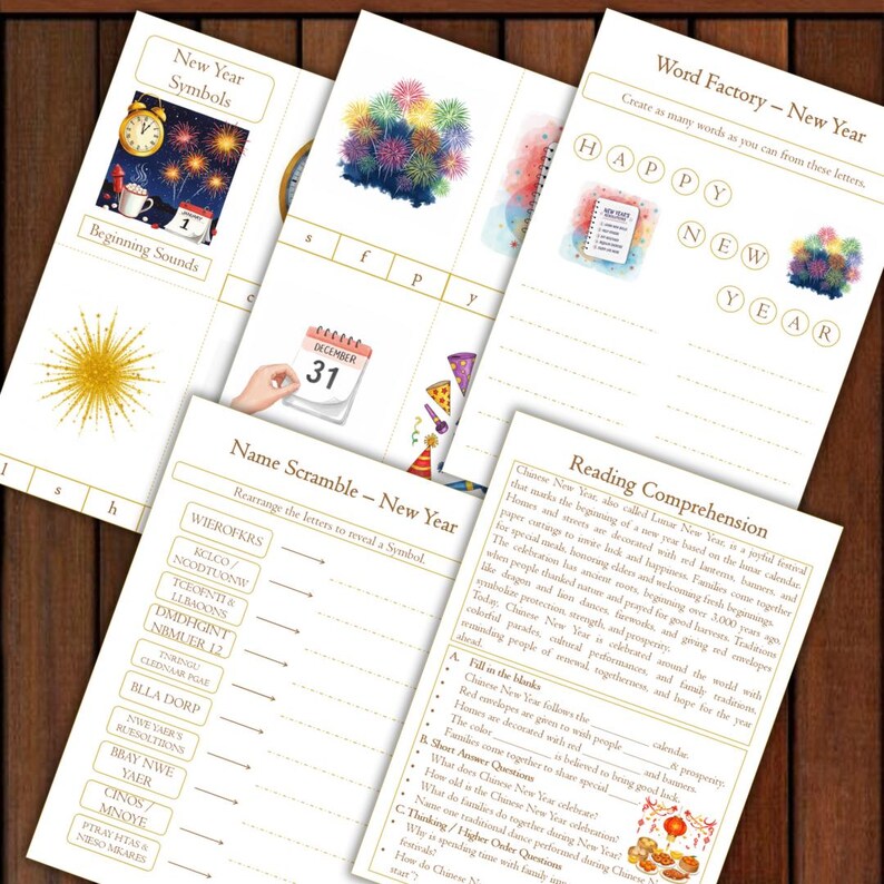 New Year Unit Study, Traditions Around the World, Science, History ...