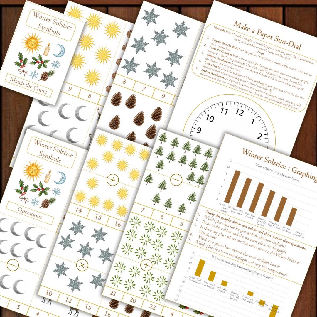Winter Solstice Unit Study, Symbols, Snowflakes, Constellations ...