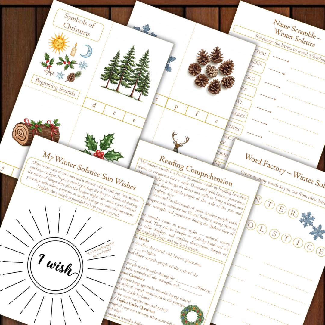 Winter Solstice Unit Study, Symbols, Snowflakes, Constellations ...