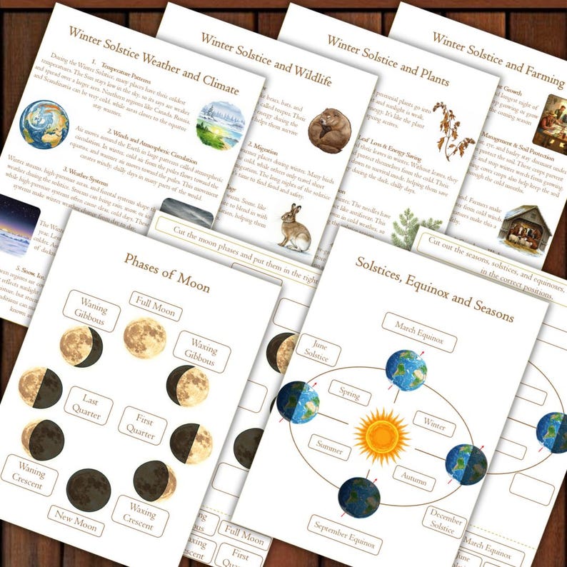 Winter Solstice Unit Study, Symbols, Snowflakes, Constellations ...