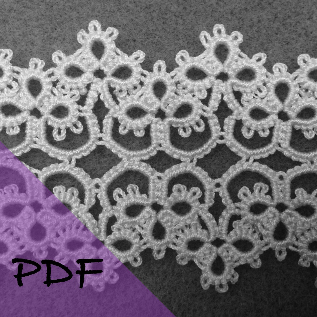 PDF File Shuttle Tatting Pattern for Narrow Wedding Lace Bracelet - Etsy