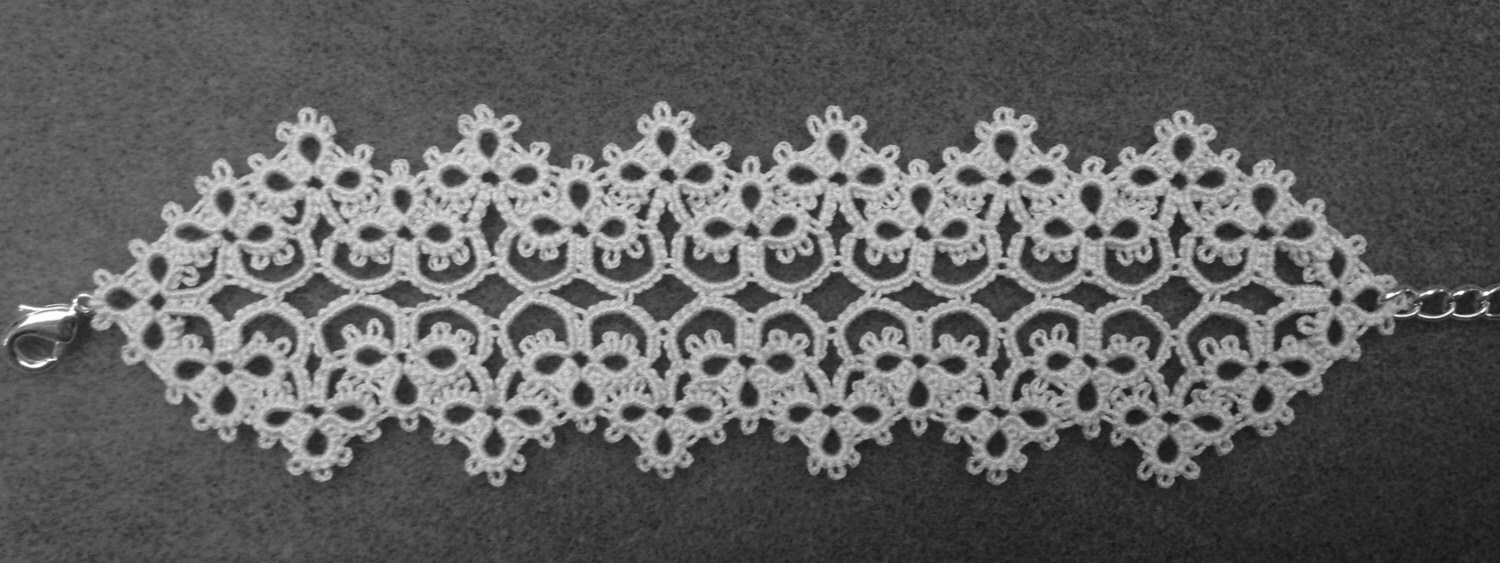 PDF File Shuttle Tatting Pattern for Narrow Wedding Lace Bracelet ...