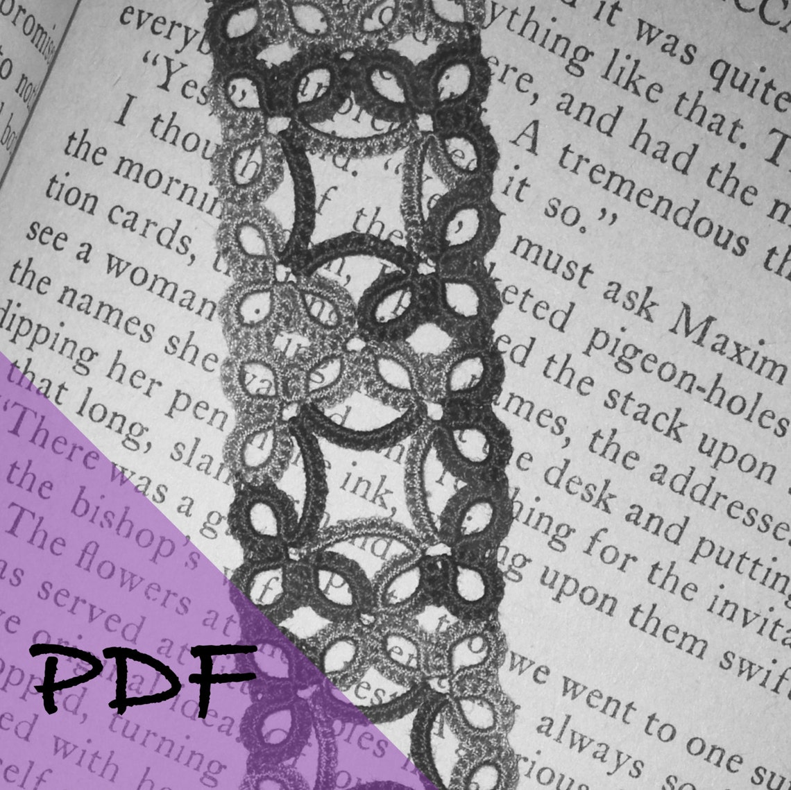 PDF File Shuttle Tatting Pattern for Frames Bookmark - Etsy
