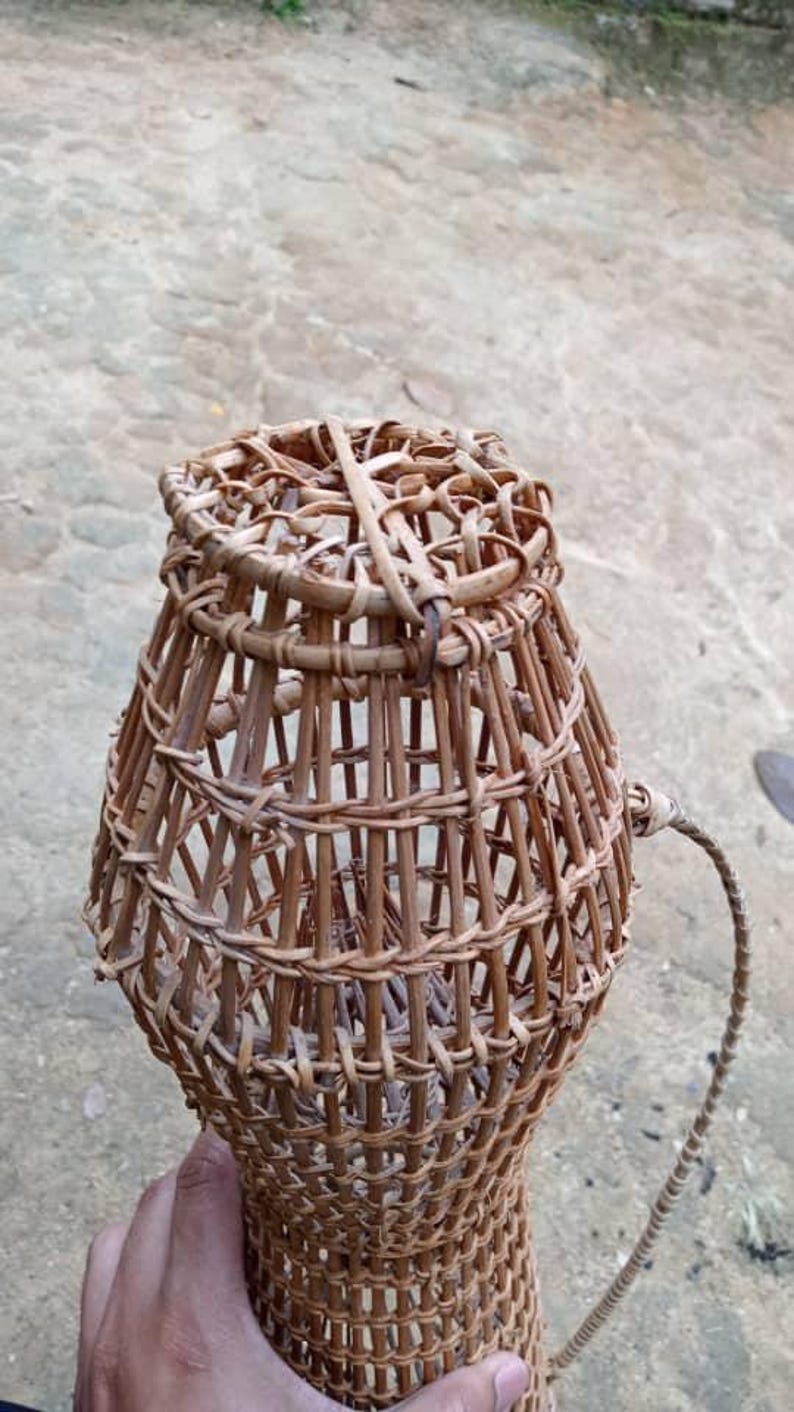 One-of-the-kind- Rainforest Tribal Fish Trap- Handmade by Temiar Elder ...