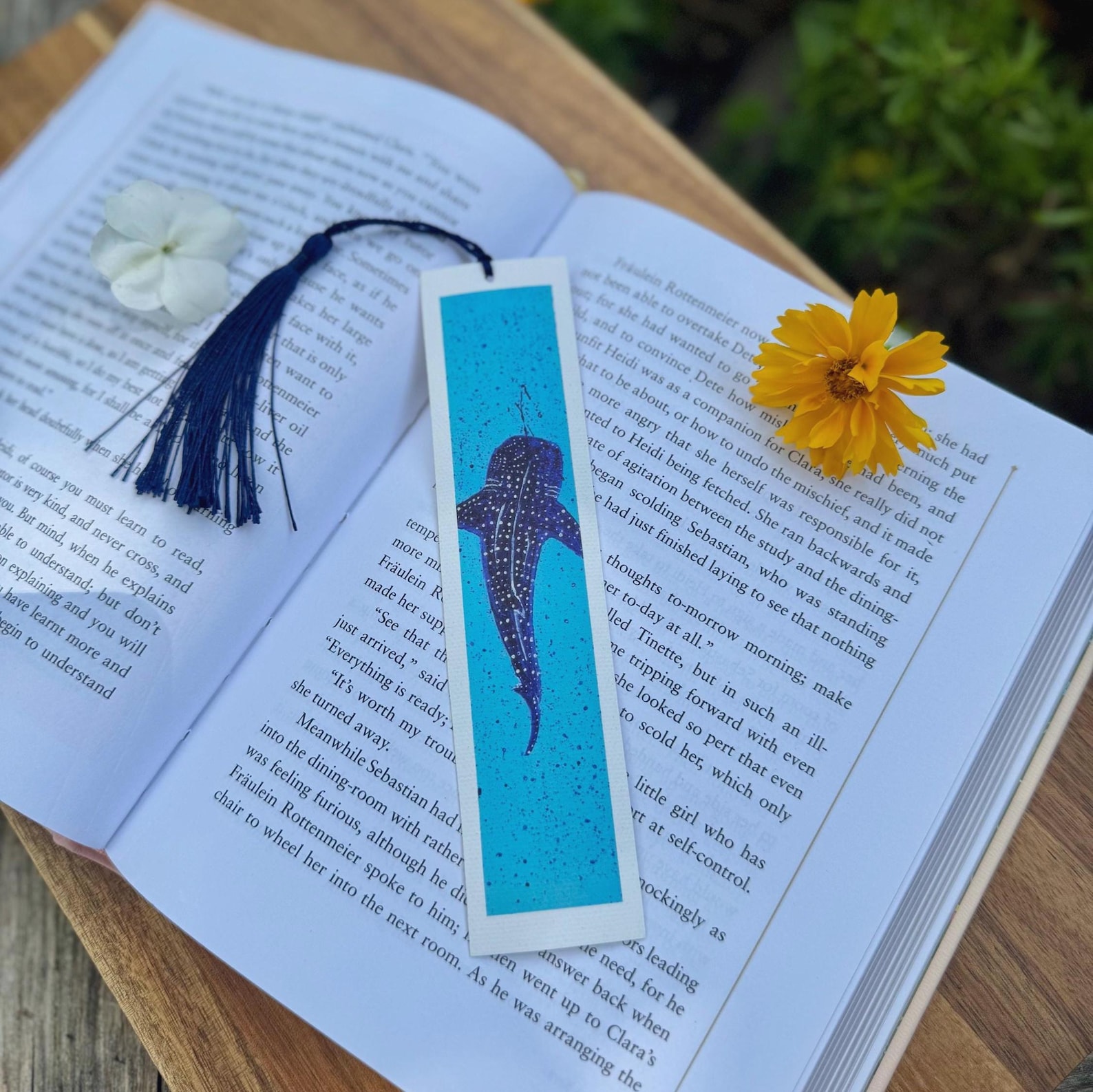 Hand Painted Ocean Bookmark Set, Sea Life Art Prints, Book Lover Gift ...
