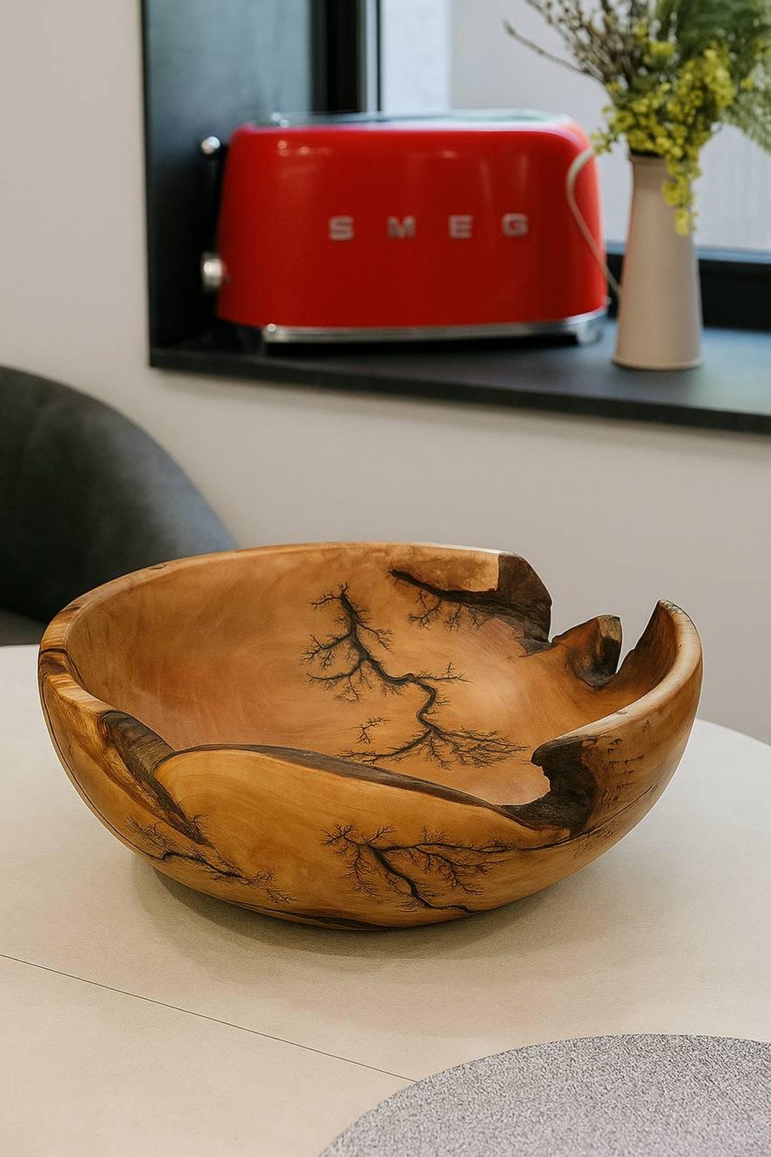 Handcrafted Pear Wood Bowl – Japanese Wood Burning Technique - Etsy