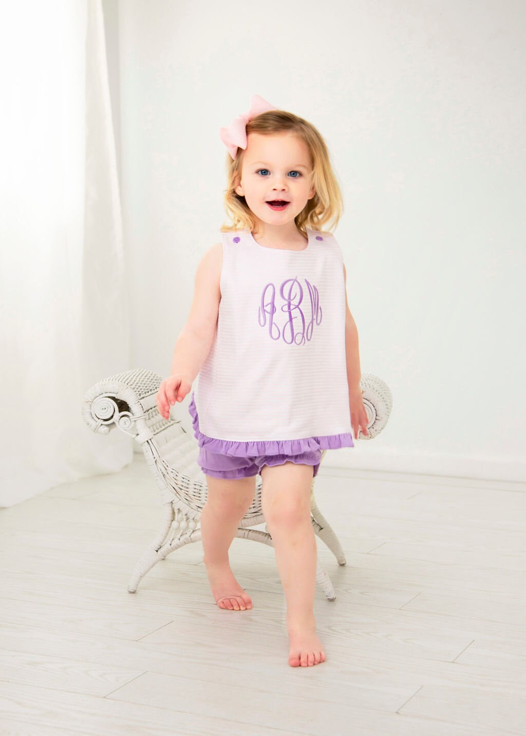 Girls Bloomer Set Monogrammed Bloomer Set Girls Summer - Etsy UK
