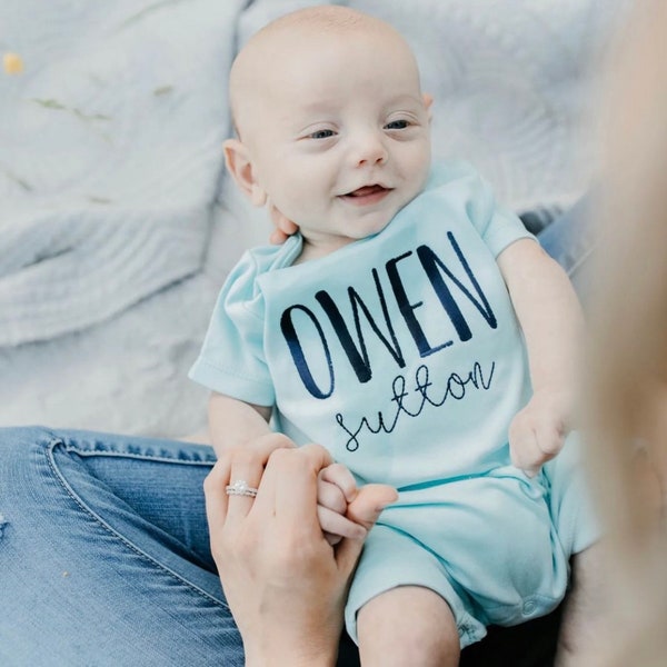 Monogrammed Baby Clothes - Etsy
