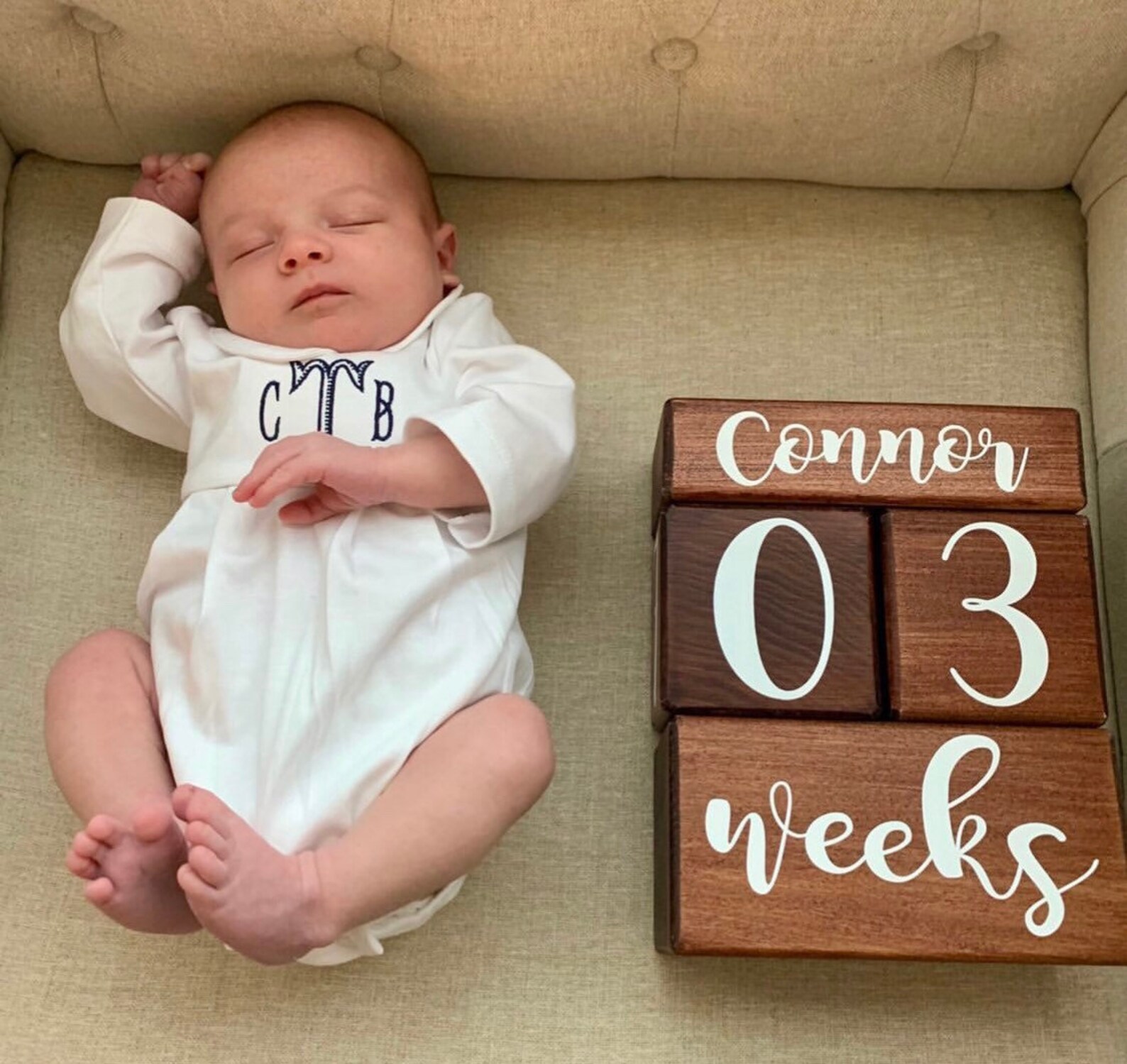 Baby Boy Coming Home Outfit Monogrammed Bubble Photo Outfit - Etsy