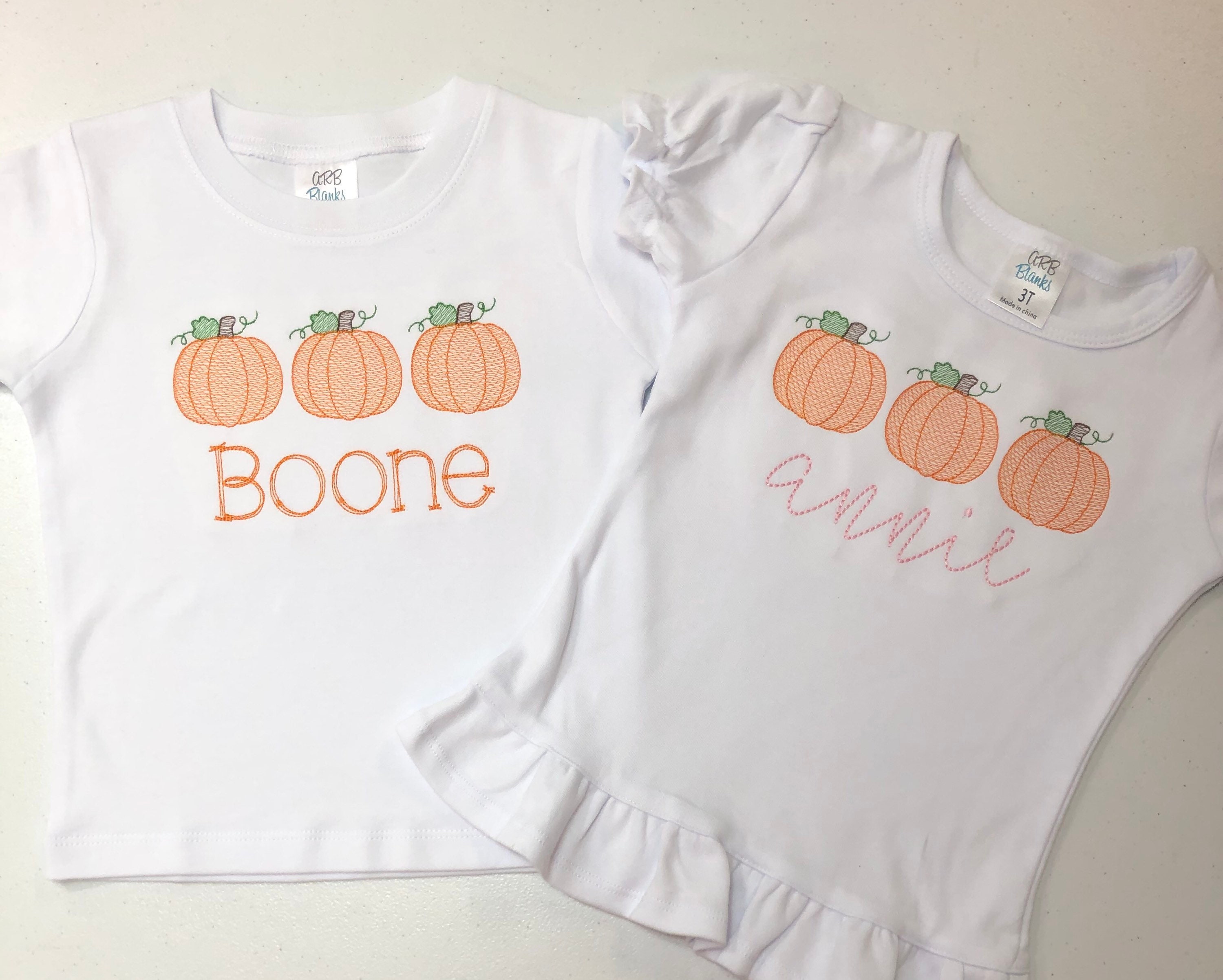 Kids Fall Shirt, Personalized Halloween Shirt, Monogrammed Pumpkin Top ...