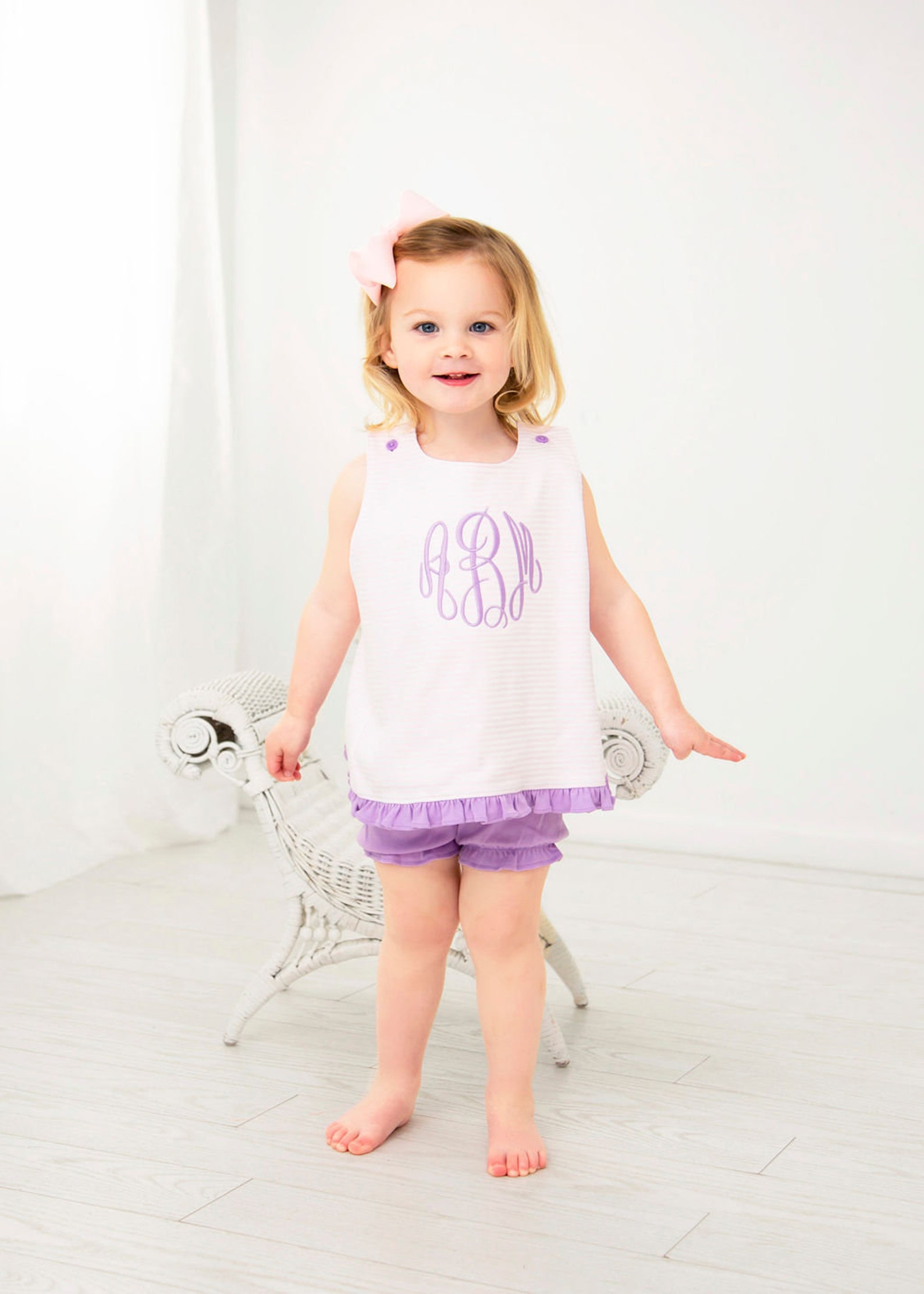 Girls Bloomer Set, Monogrammed Bloomer Set, Girls Summer Outfit, Sk ...