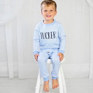 Monogrammed Pajamas Girls Personalize Pajamas Boys Monogram - Etsy