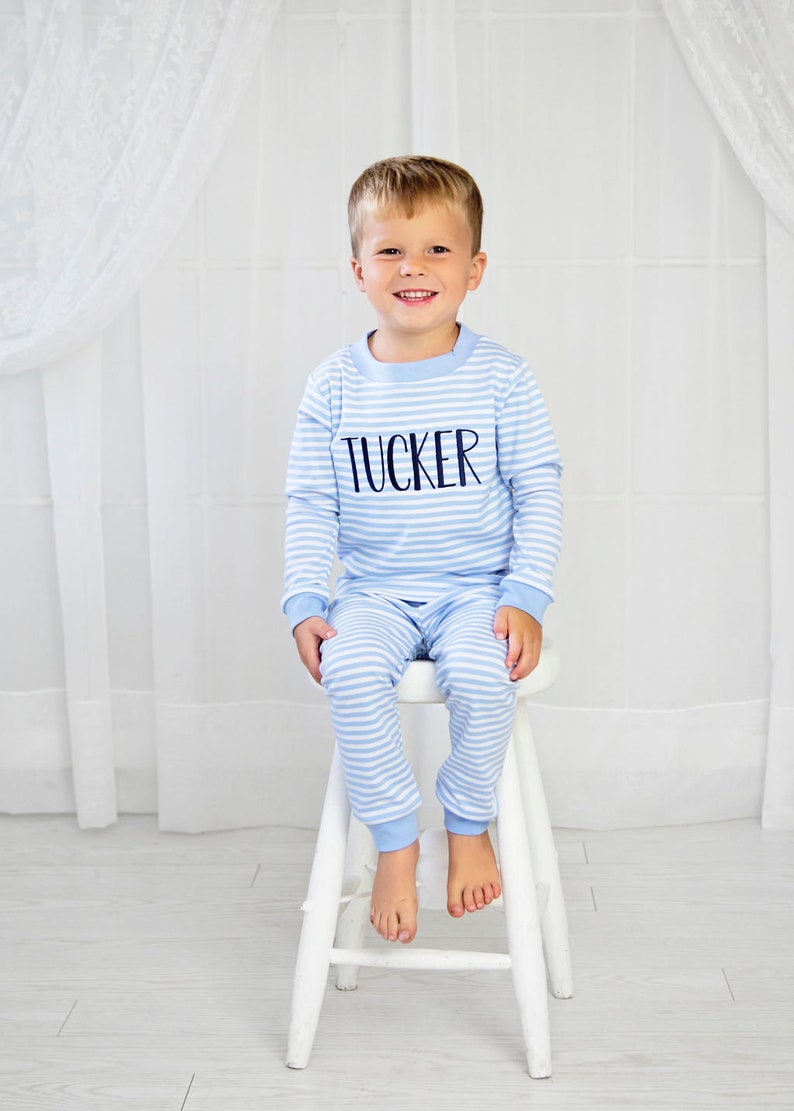 Monogrammed Pajamas Girls Personalize Pajamas Boys Monogram - Etsy