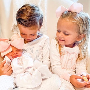 Monogrammed Pajamas, Girls Personalize Pajamas, Boys Monogram Pajamas ...