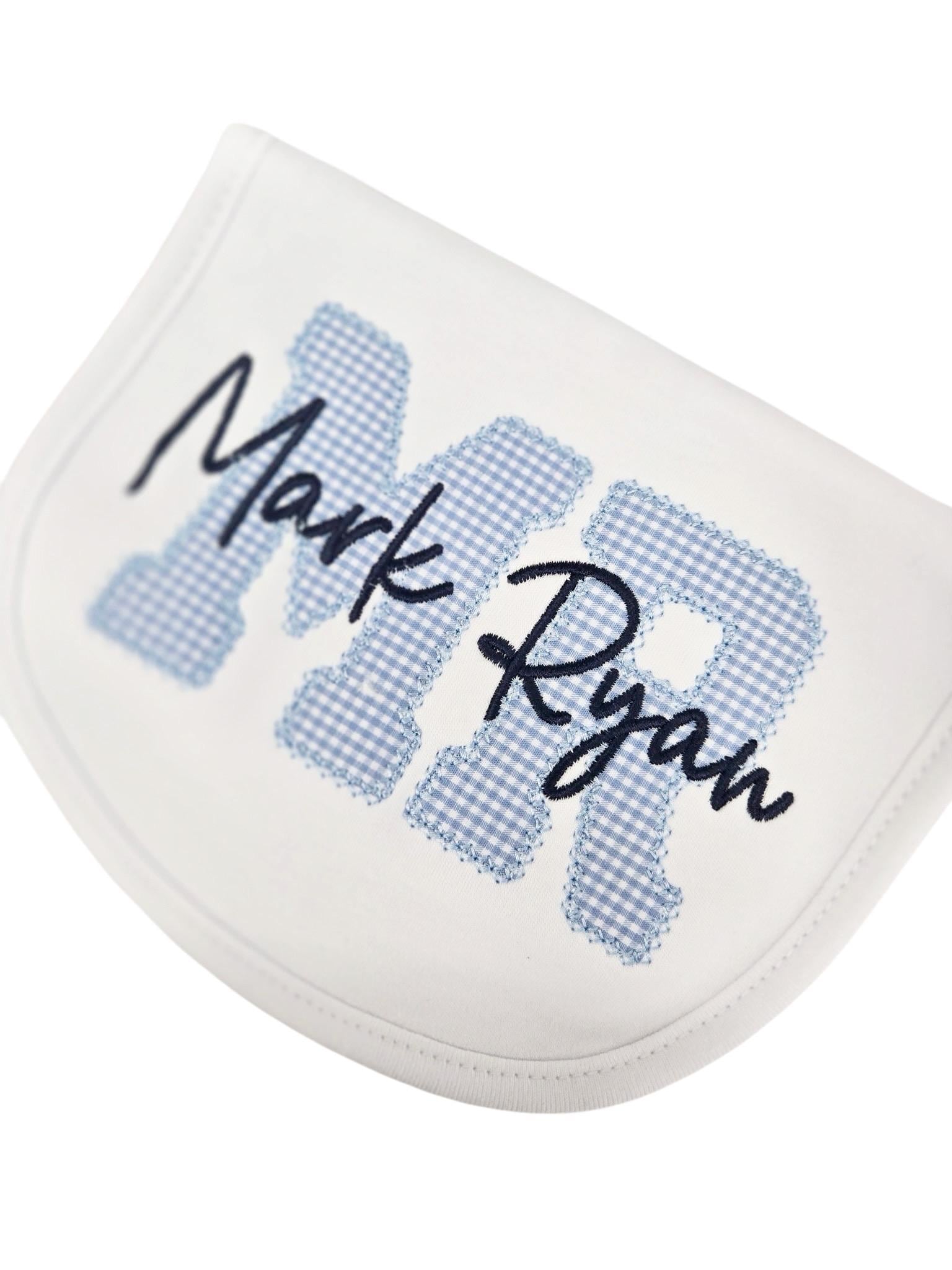 Baby Boy Bib, Monogrammed Boy's Bib, Personalized Boy Bib - Etsy