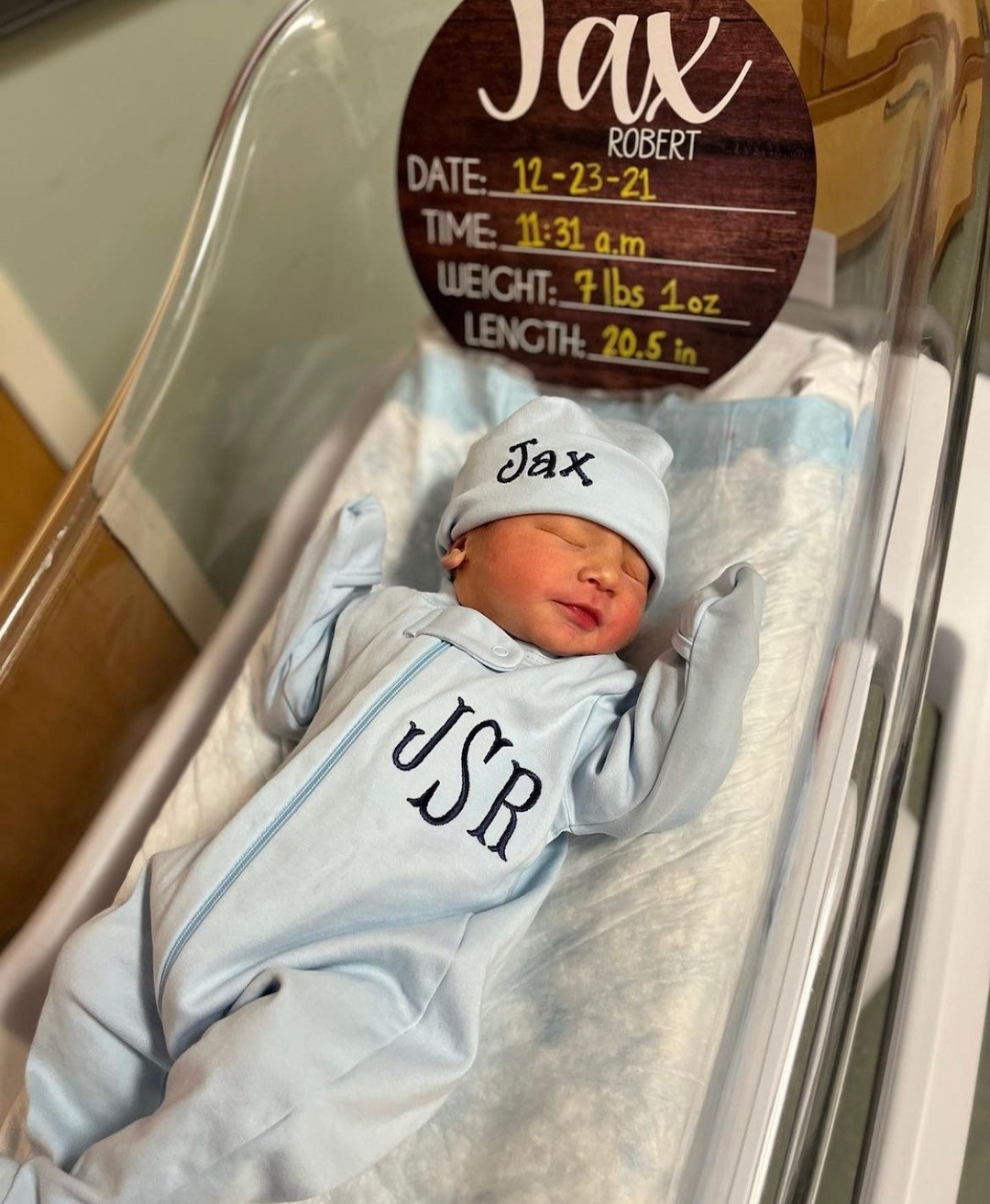 Baby Coming Home Outfit, Personalized Baby Boy, Monogrammed Baby Girl ...