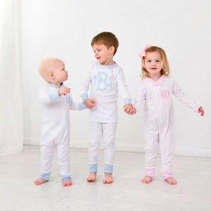 Monogrammed Pajamas, Girls Personalize Pajamas, Boys Monogram Pajamas ...