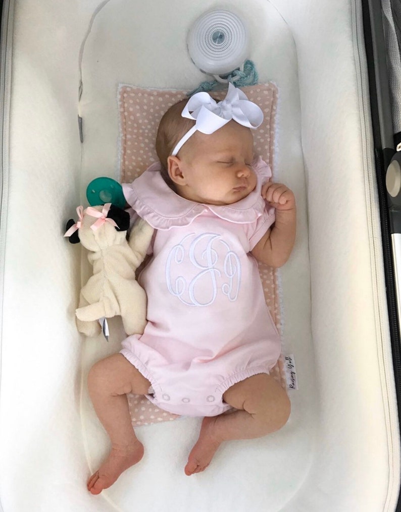 Monogrammed Bubble Girls Summer Bubble Personalized Baby - Etsy