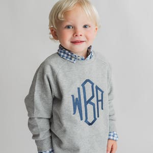 Monogrammed Sweatshirt, Toddler Sweater, Girls Monogram Shirt, Boys ...