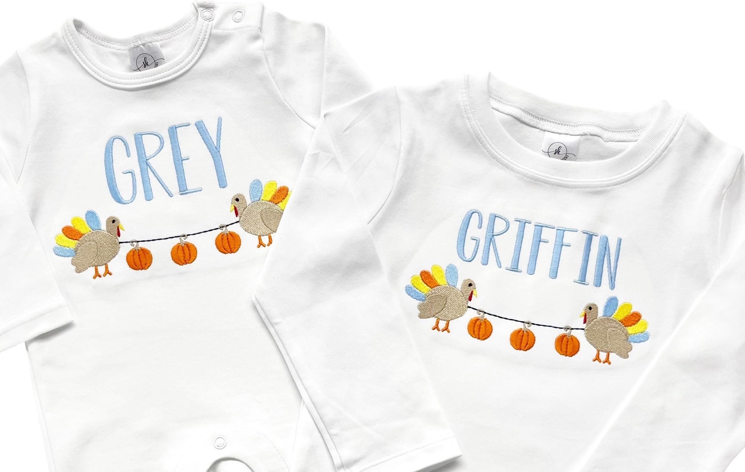 Kids Turkey Shirt, Personalized Thanksgiving Shirt, Boys Turkey Shirt ...