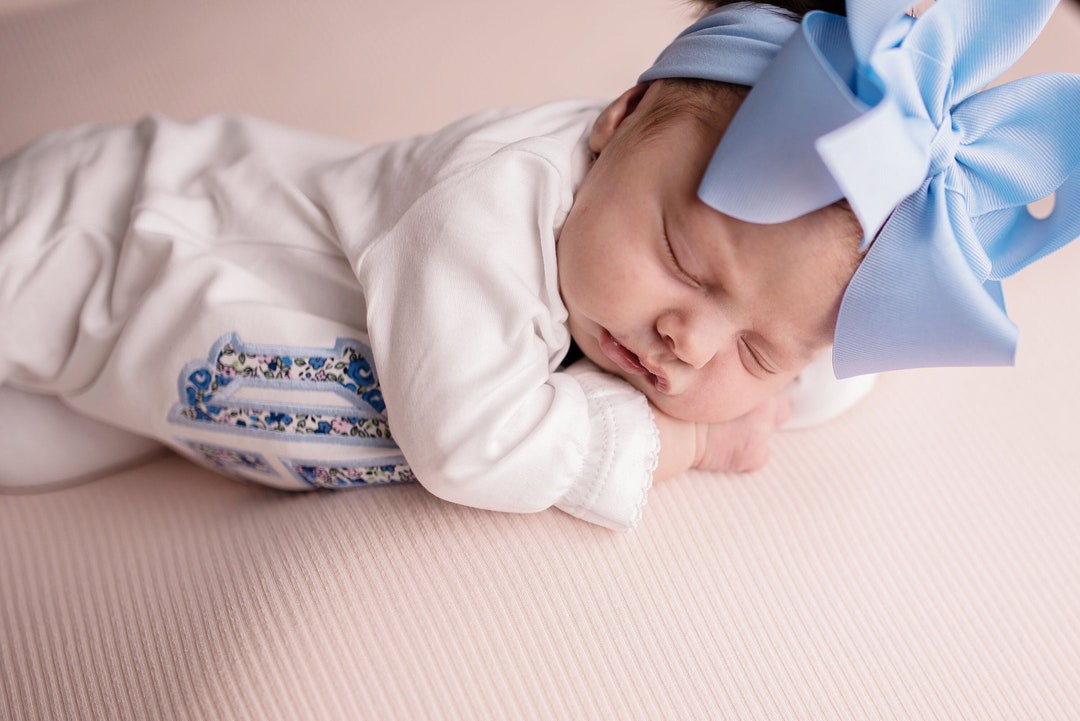 Baby Girl Hospital Outfit, Coming Home Outfit, Monogrammed ...