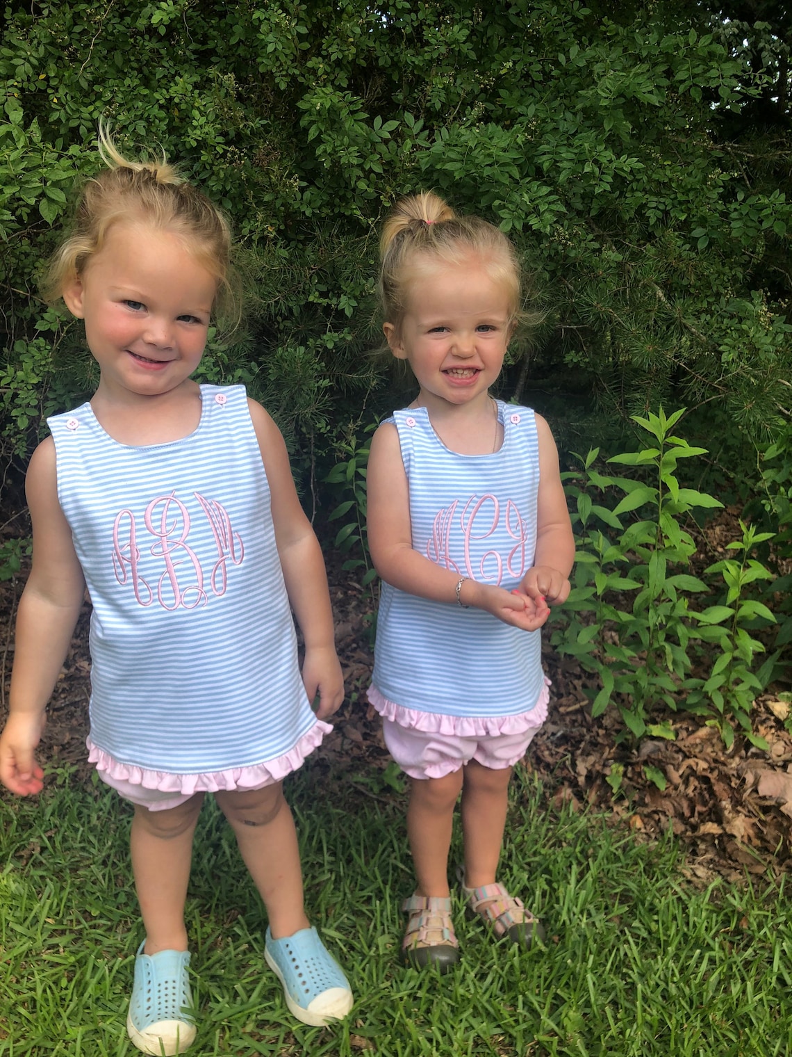 Girls Bloomer Set Monogrammed Bloomer Set Girls Summer - Etsy