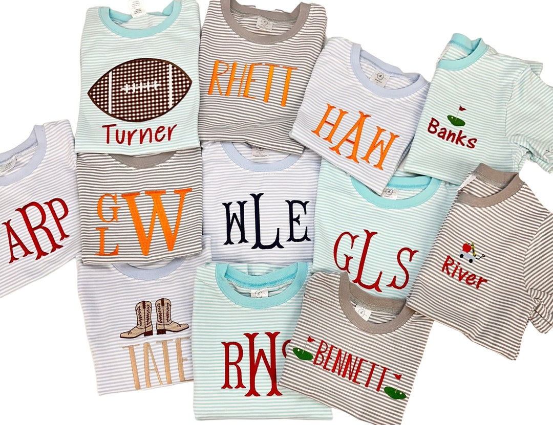 Boys Shirt, Custom Boy Shirt, Toddler Boys Shirt, Monogrammed Romper ...