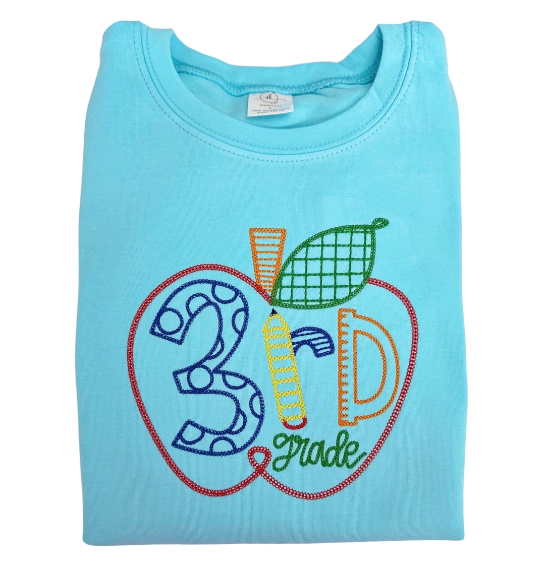 3rd Grade Back to School Shirt for Kids, First Day of School Shirt ...