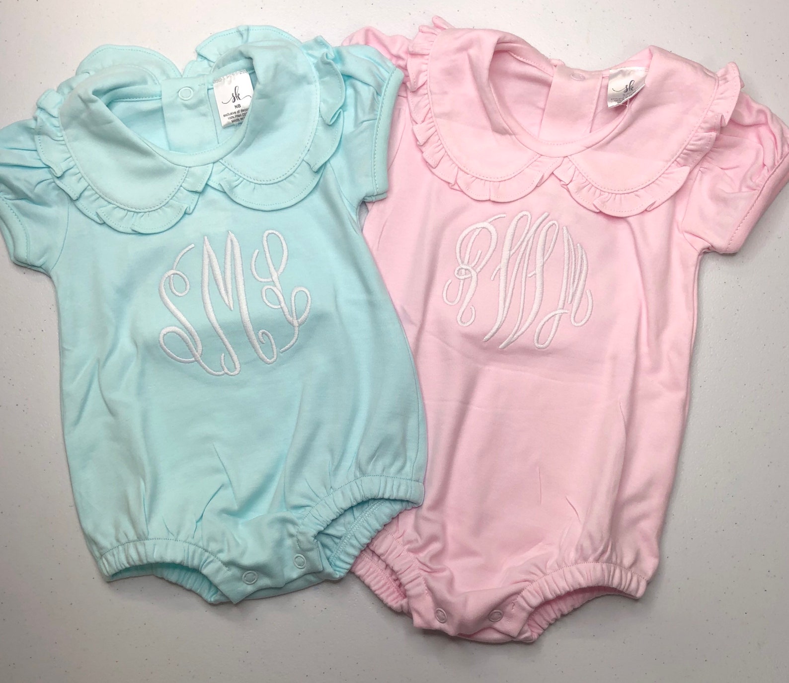 Monogrammed Bubble, Girls Summer Bubble, Personalized, Baby Clothing ...