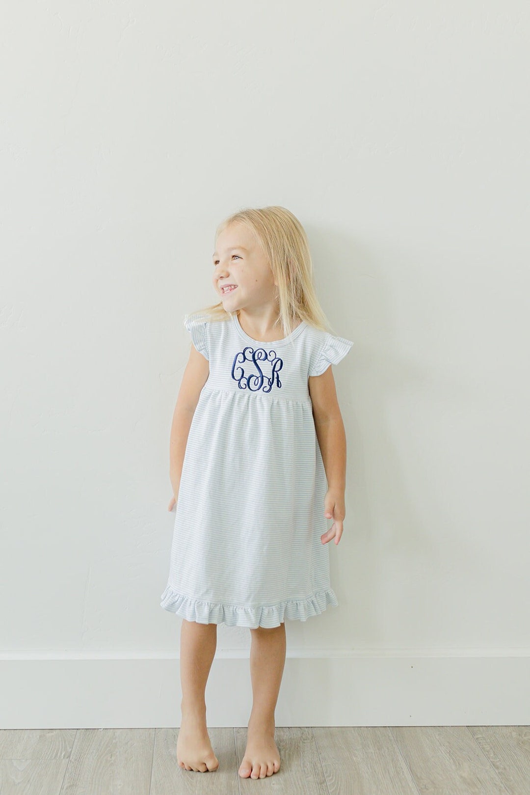 Girls Monogrammed Dress, Personalized Dress, Girls Personalized Dress ...
