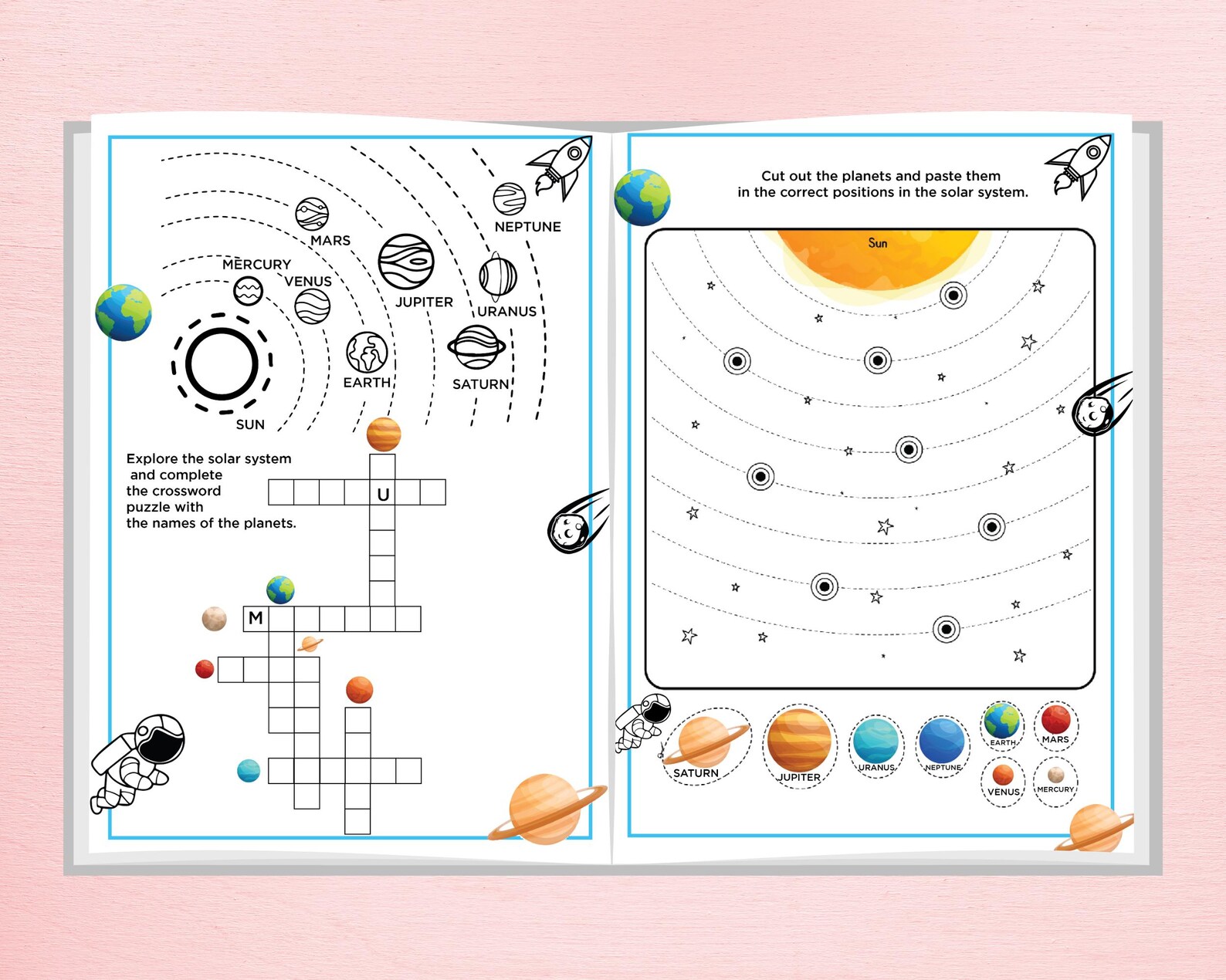 Solar System Worksheets for Kids | Planets Busy Book | Space Printable ...