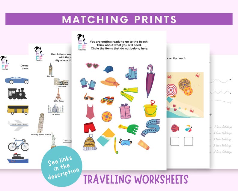 DIY Travel Pretend Play Kit: Printable Suitcase, Passport, Tickets (PDF ...