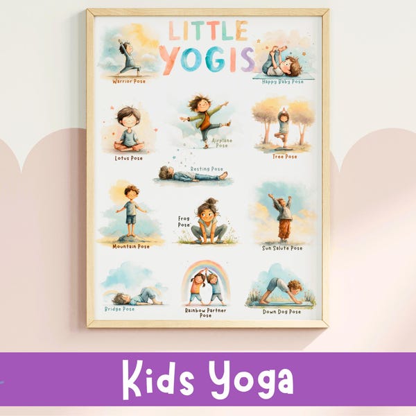Yoga Poster - Etsy UK