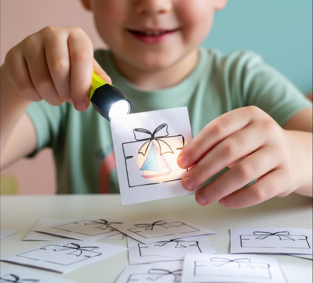 Flashlight Reveal Game, Toddler Matching Cards, Superheroes, Dinosaurs ...