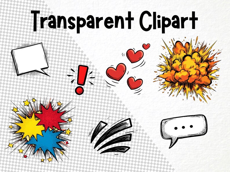 Comic Signs Clipart 41 PNG, Cartoon Symbols Illustrations, Cool Comic ...