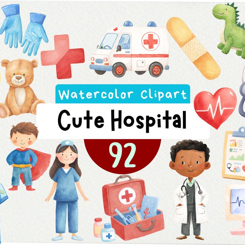 Hospital Clipart - Etsy