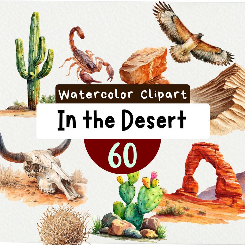 Boho Desert Skull Clipart - Etsy UK