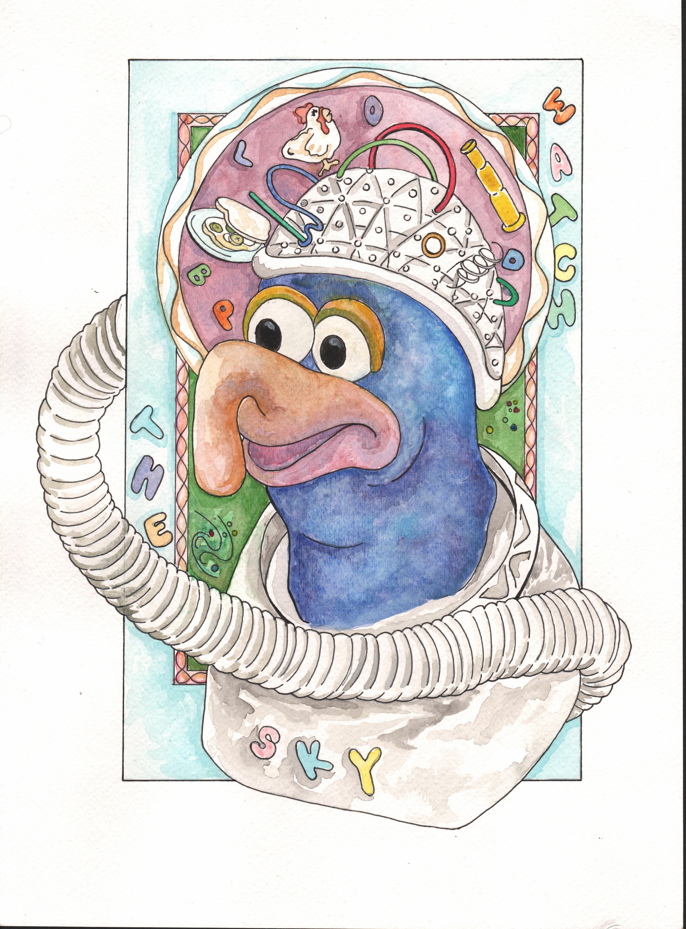 Gonzo Muppet Drawing