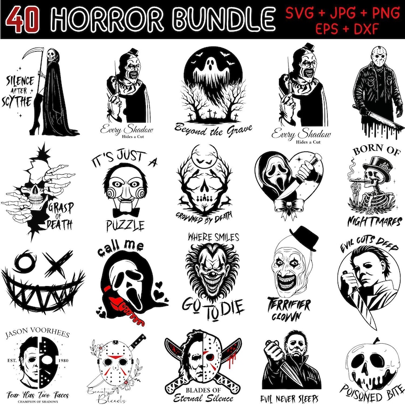 Terrifier Svg - Etsy